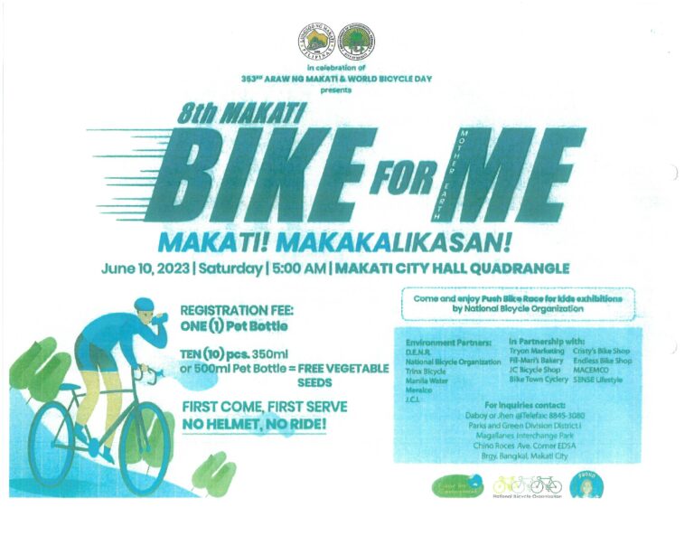 8th Makati Bike 4 M. E. (Mother Earth) – Barangay Bel-Air