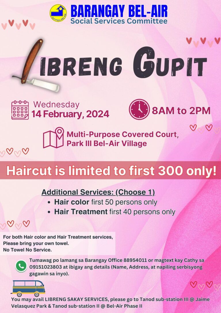 Libreng Gupit – Barangay Bel-Air