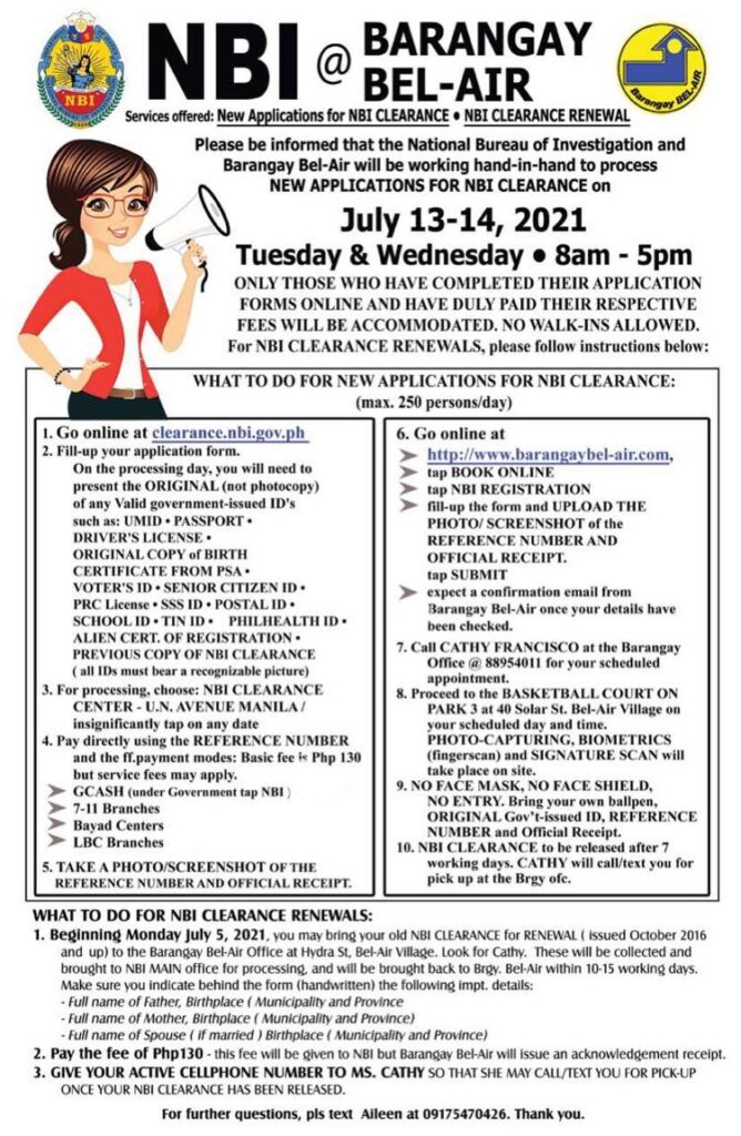 NBI on Wheels – Barangay Bel-Air