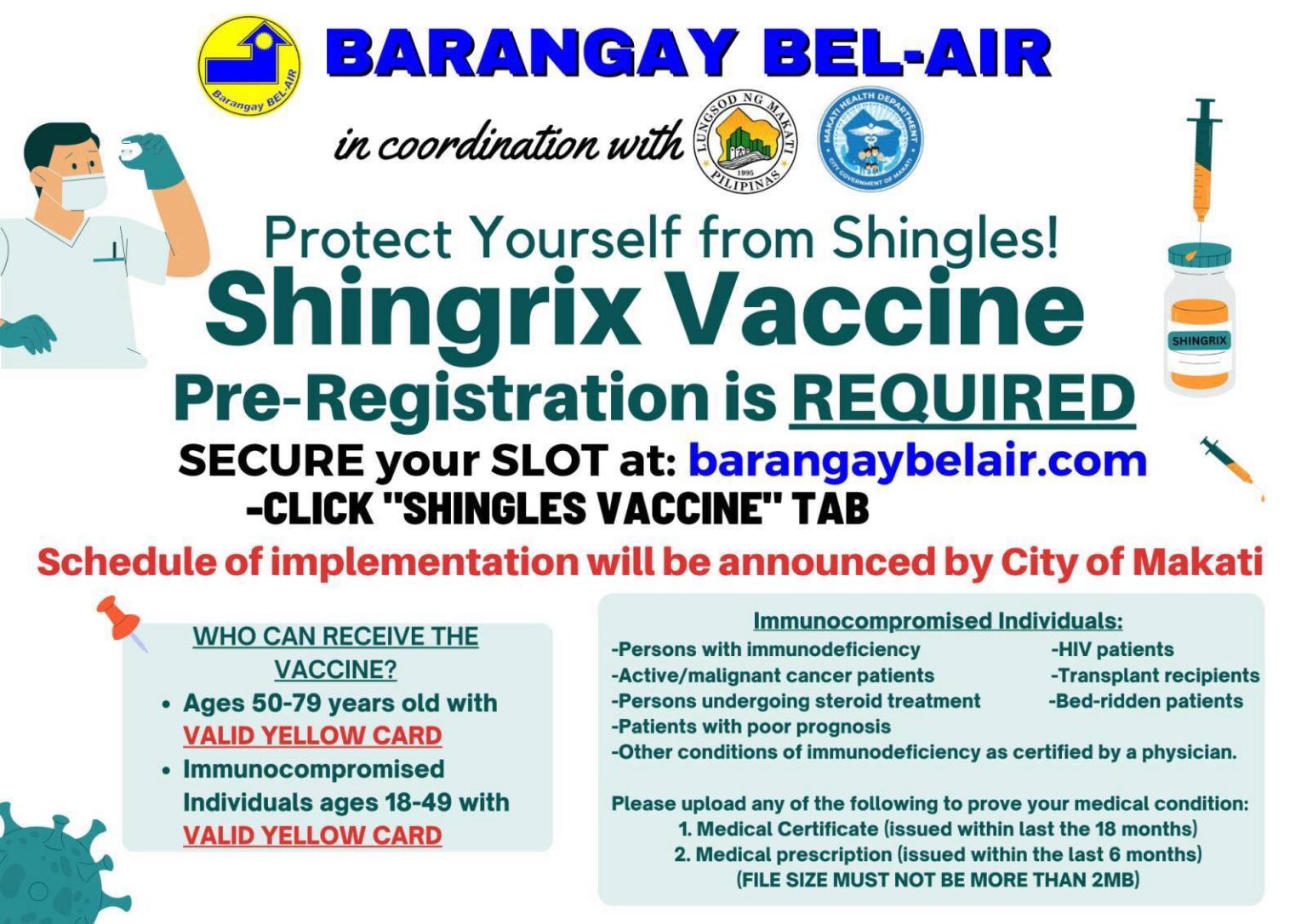 Shingrix Vaccine – Barangay Bel-Air