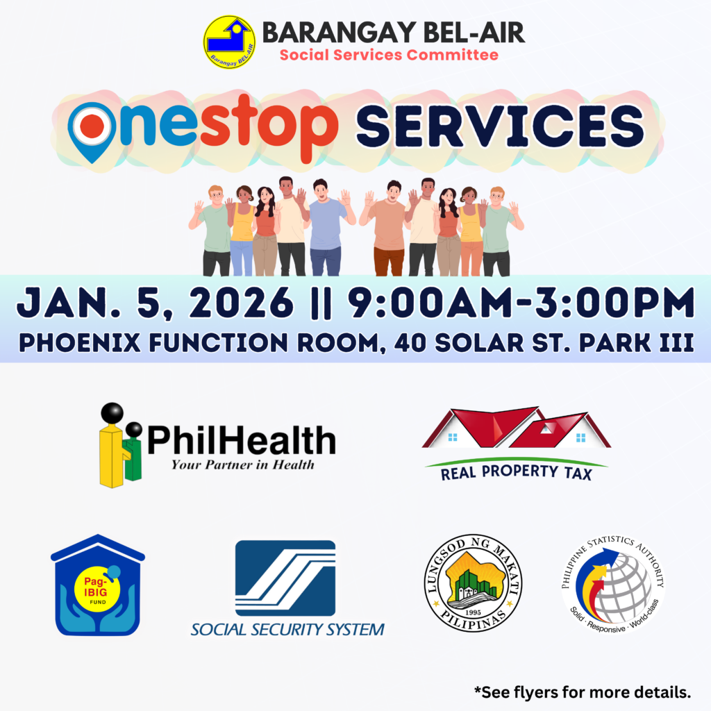 🌟 One-Stop Services in Bel-Air! 🌟 – Barangay Bel-Air