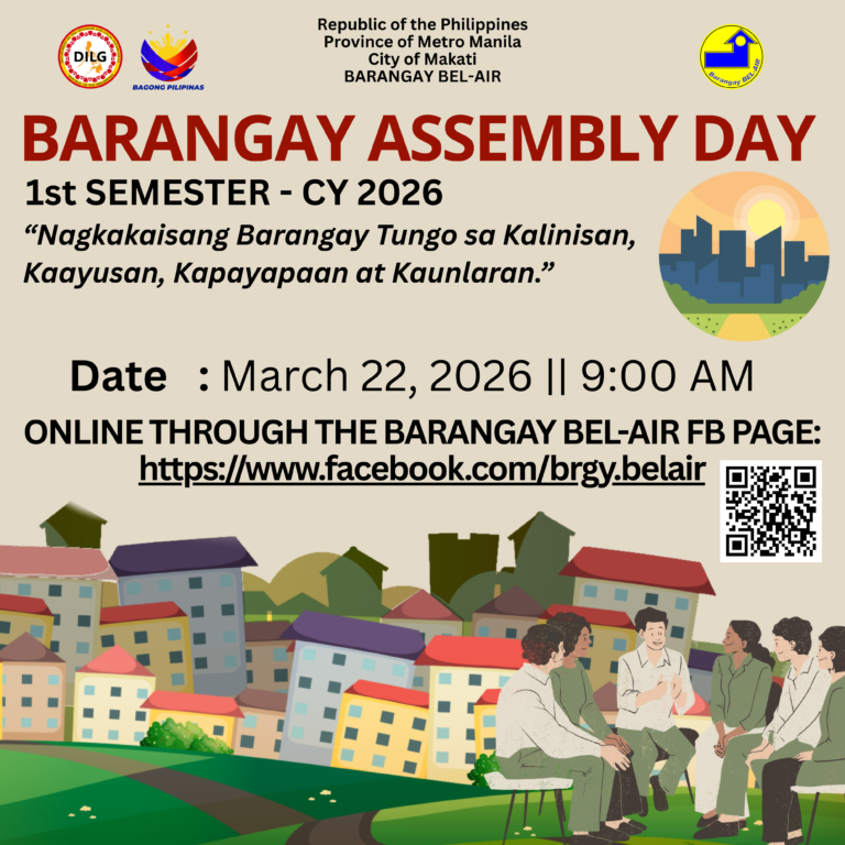 Barangay Assembly – Barangay Bel-Air